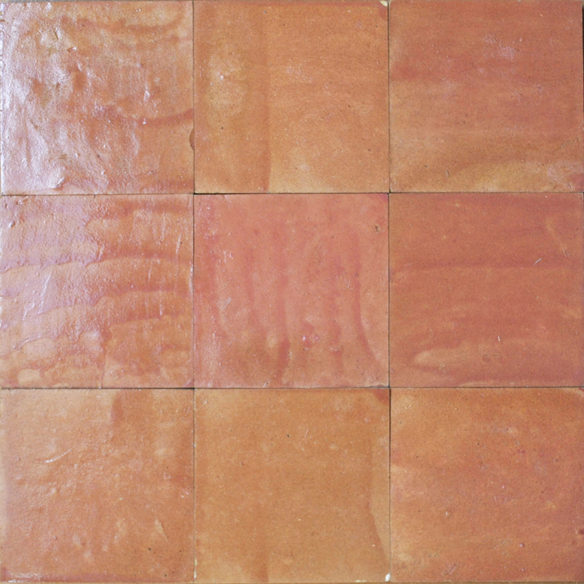 Zellige terre rouge - Provence Matériaux Anciens